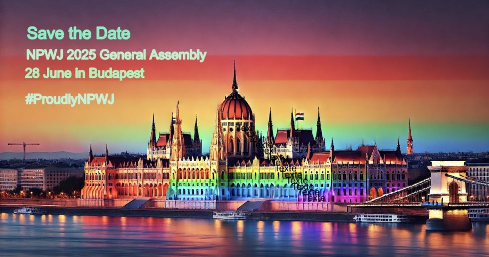 Save the Date : NPWJ General Assembly on 28 June in Budapest - NPWJ